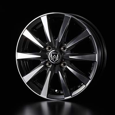 WEDS RIZLEY DI 16X6.0J +40 4H 100 BKP BLACK POLISH 0040502 - Black Hawk Japan