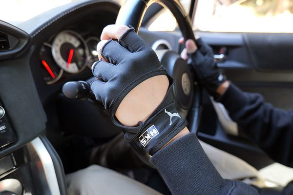 HKS DRIVING GLOVES PUMA 2025 M SIZE 51007-AK718 - Black Hawk Japan