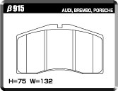 ACRE PC2600 BRAKE PAD FRONT FOR PORSCHE 928 5.4 GTS 928M28 β915-PC2600 ...