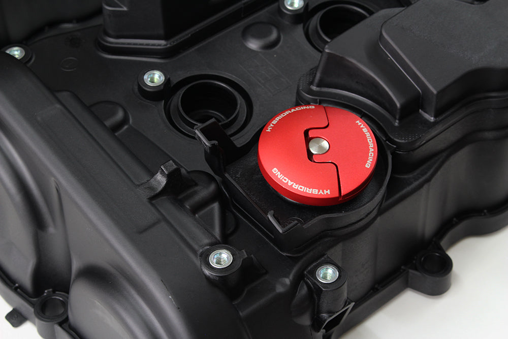 M&M HONDA OIL FILLER CAP HYBRID RACING V2 SLIM RED FOR HONDA CIVIC FL5 ...