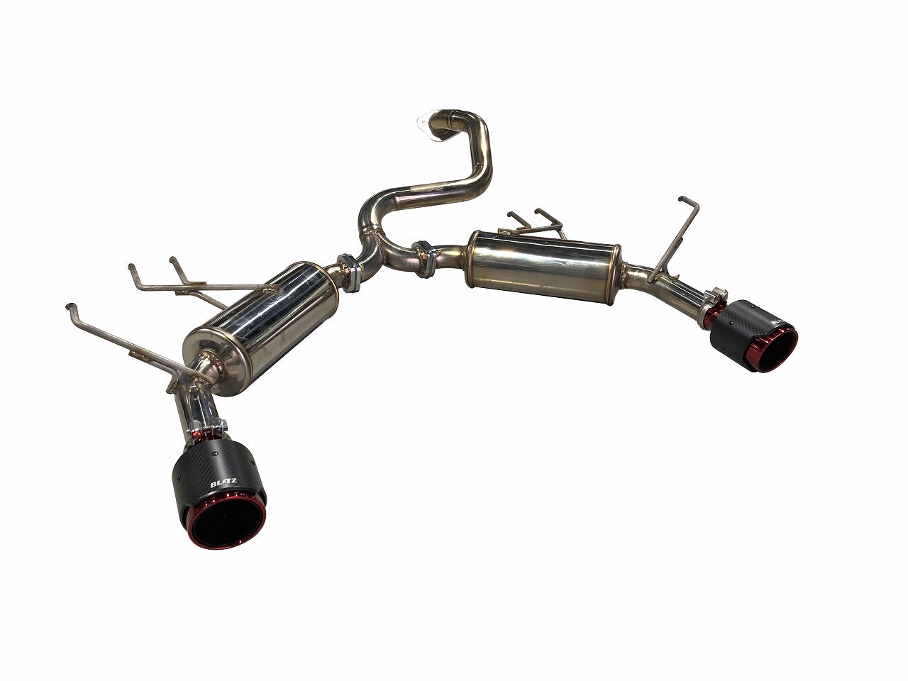 BLITZ NUR-SPEC CUSTOM EDITION EXHAUST SYSTEM CARBON FOR HONDA VEZEL RU1 ...