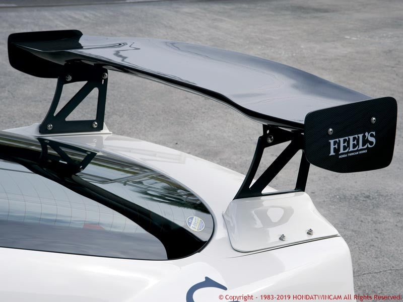 FEEL'S HONDA TWINCAM 3D TWILL CARBON GT WING FRP BRACKET) 1600 225-255 ...