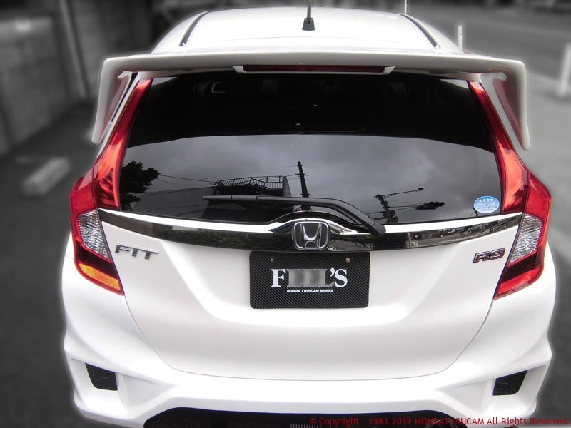 FEEL'S HONDA TWINCAM REAR WING FRP FOR HONDA FIT GK Feels-00601 - Black ...
