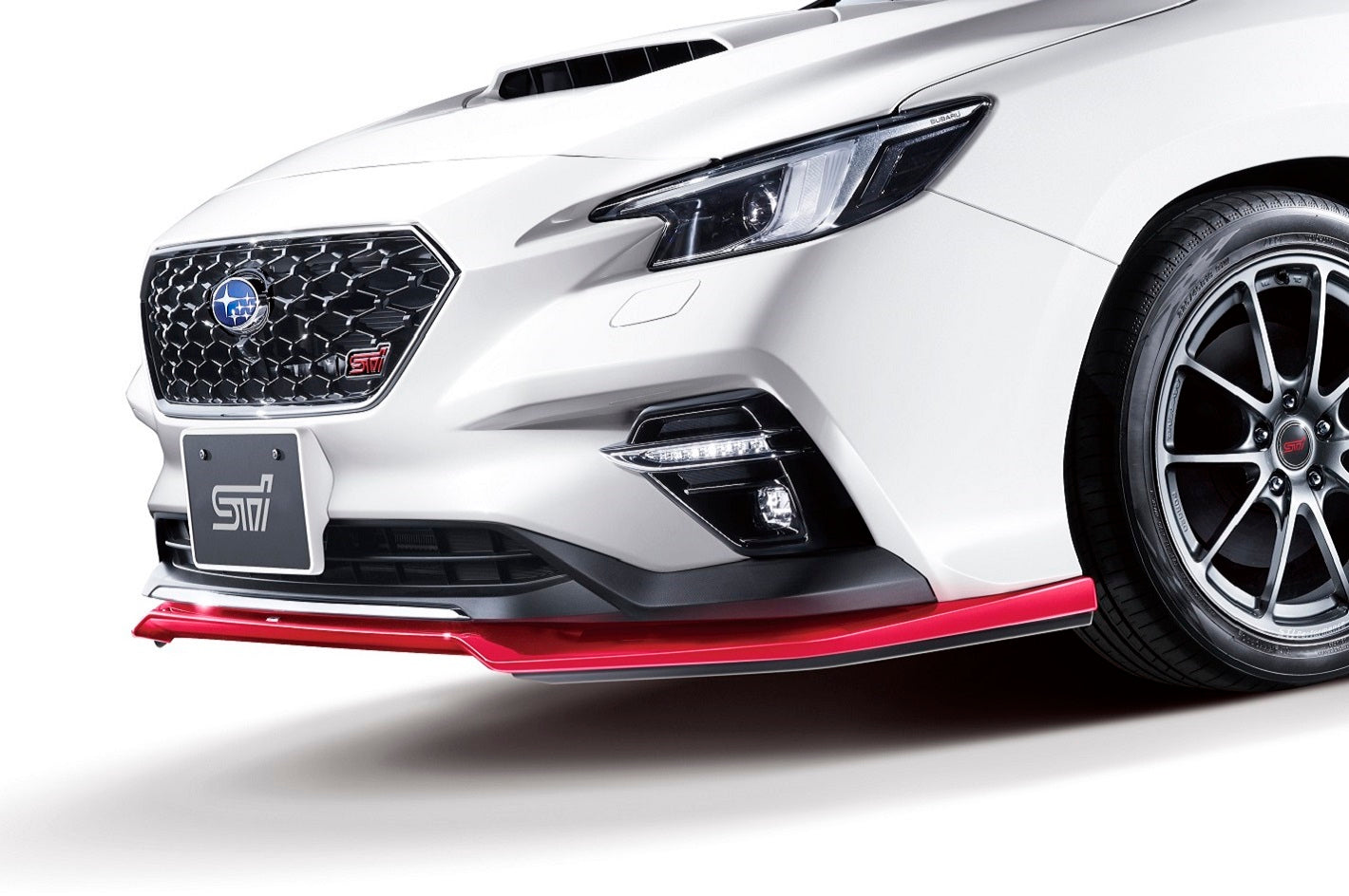 STI FRONT UNDER SPOILER CHERRY RED FOR SUBARU LEVORG VN SG517VC030 ...