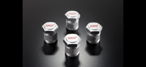 STI STI VALVE CAP SET For IMPREZA 4DooR (GD) ST28102ST030 - Black Hawk ...
