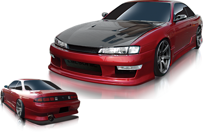 ORIGIN LABO FRONT BUMPER STYLISH LINE For SILVIA S14 KOUKI D-009-01 ...