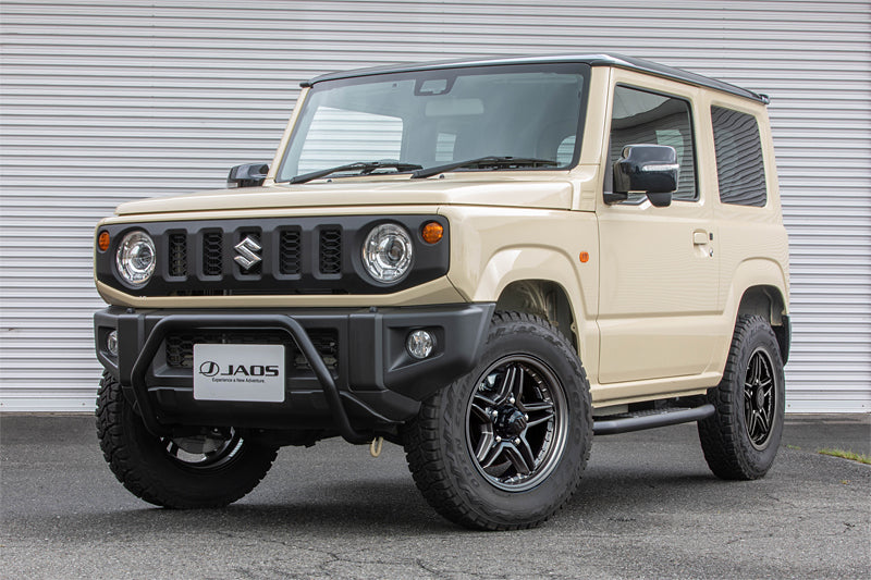 JAOS FRONT BUSH BAR FOR SUZUKI JIMNY JB64 B182513BK - Black Hawk Japan