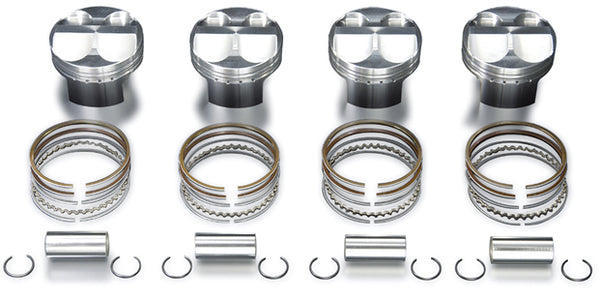 TODA Racing Tagged "Ultra High Comp Forged Piston KIT" - Black Hawk Japan