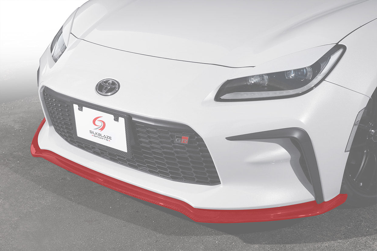 K'SPEC SILKBLAZE FRONT LIP TYPE S PAINTED 2 TONE SILVER FOR TOYOTA GR86 ...