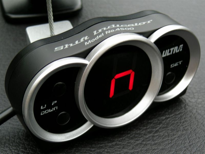 NAGAI DENSHI ULTRA SHIFT INDICATOR STANDARD (RED) 4500 - Black Hawk Japan